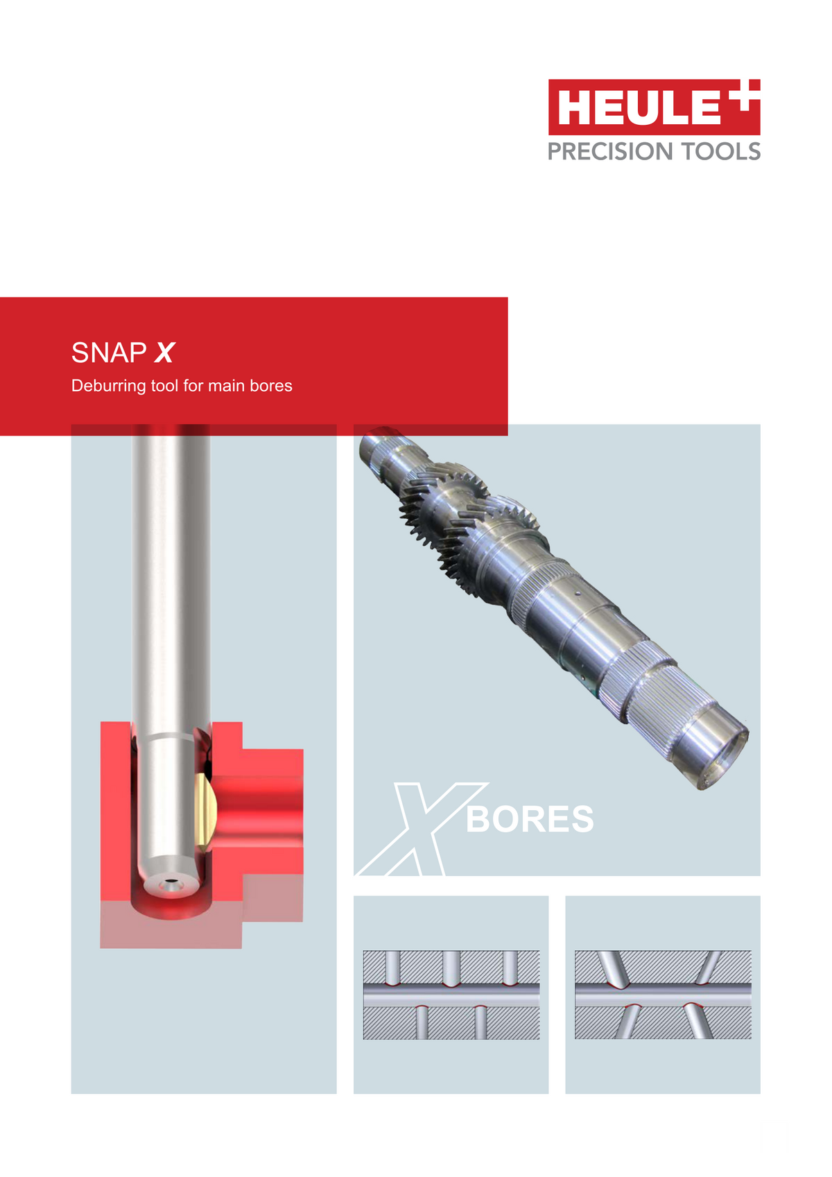 SNAP-X Catalog: Efficient Main Bore Deburring